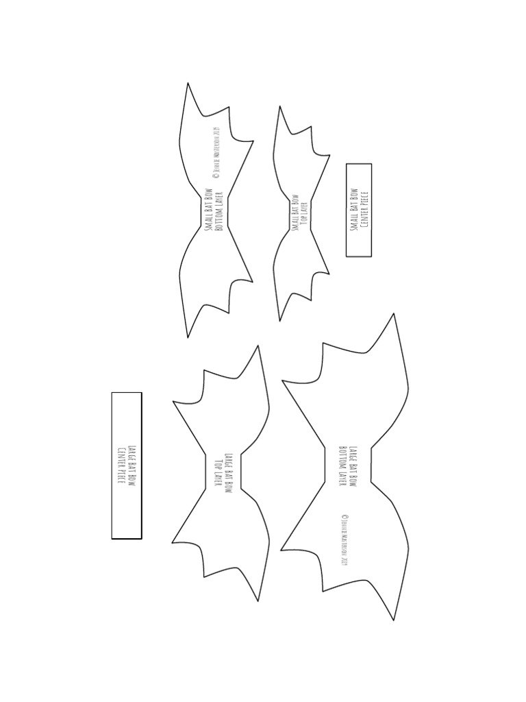 Bat Bows Printable | PDF