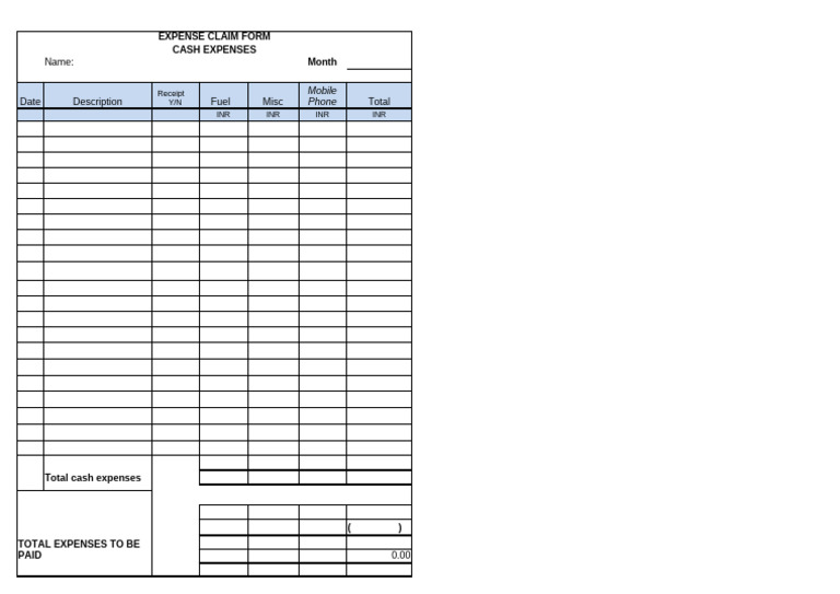 Expense Claim | PDF