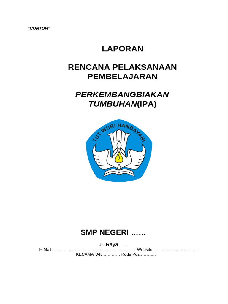 1.7. b.3.Rpp Perkembangbiakan Tumbuhan (Ipa) | PDF