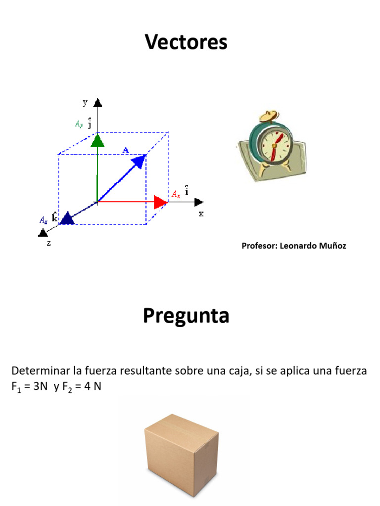 Vectores y Escalares | PDF | Vector Euclidiano | Matemáticas