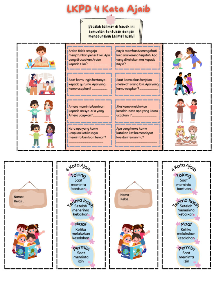 LKPD 4 Kata Ajaib | PDF