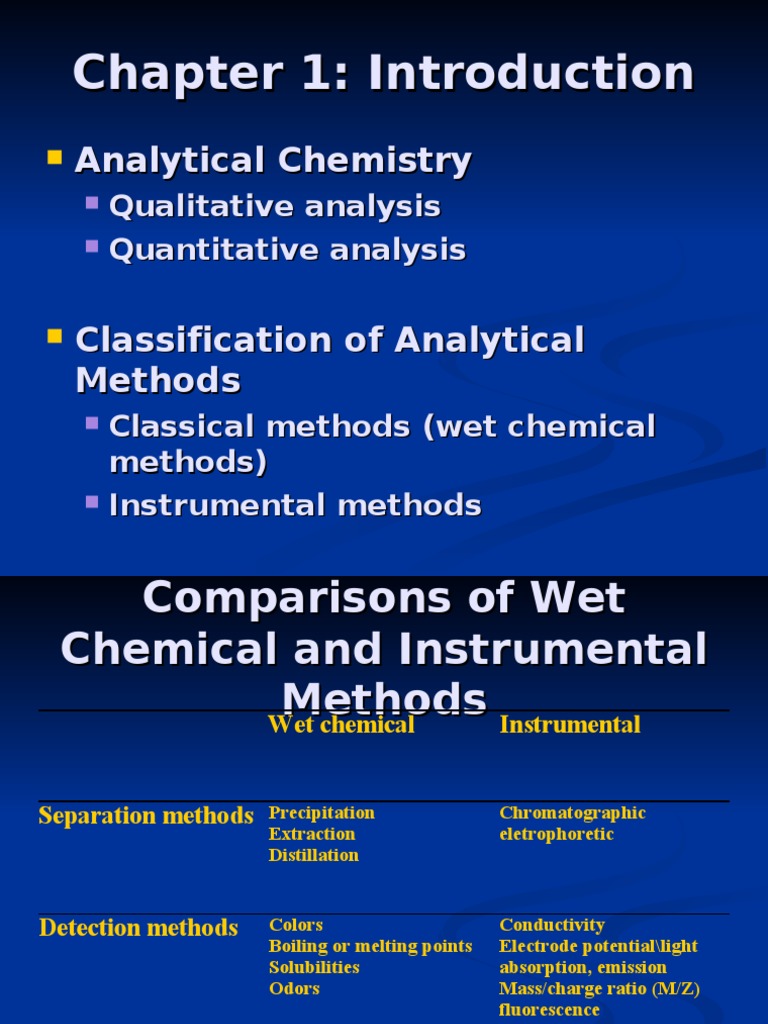 Analytical Chemistry Methods Guide | PDF | Science & Mathematics ...
