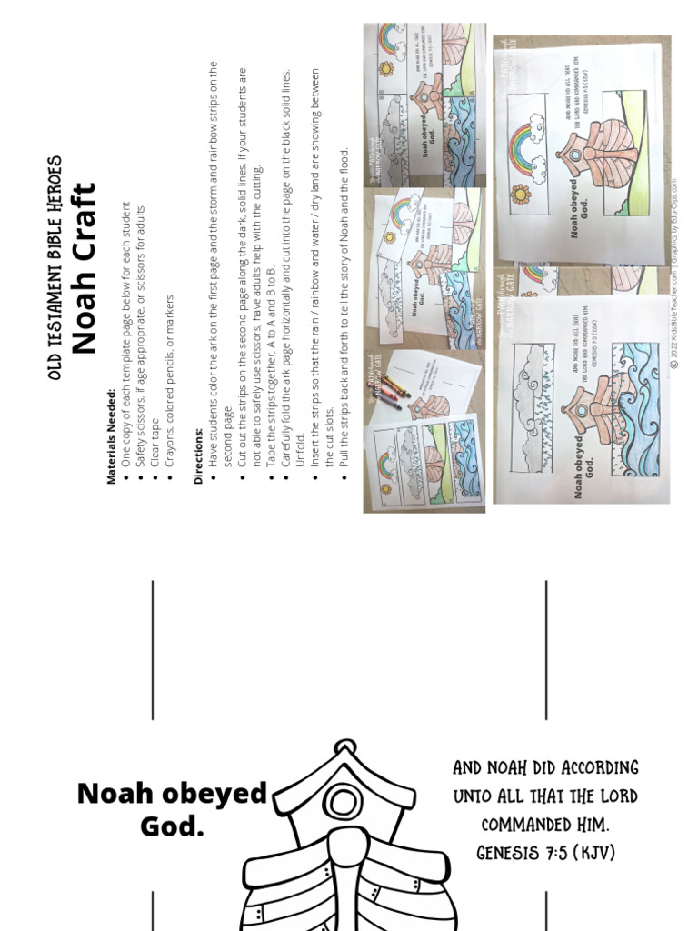 Noah's Ark Craft Activity Guide | PDF