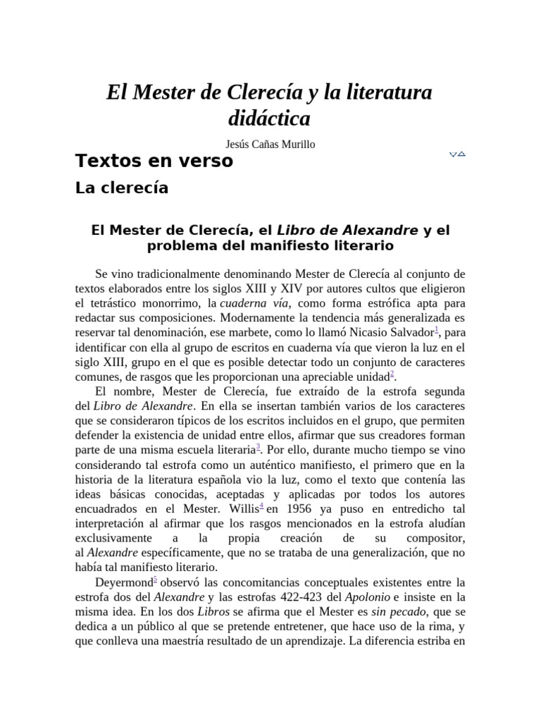 Biblioteca Cervantes Mester de Clerecía. Berceo - Docx5eb324f0d2069 ...