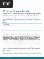 ICE Code of Professional Conduct | PDF | Occupational Safety And Health ...
