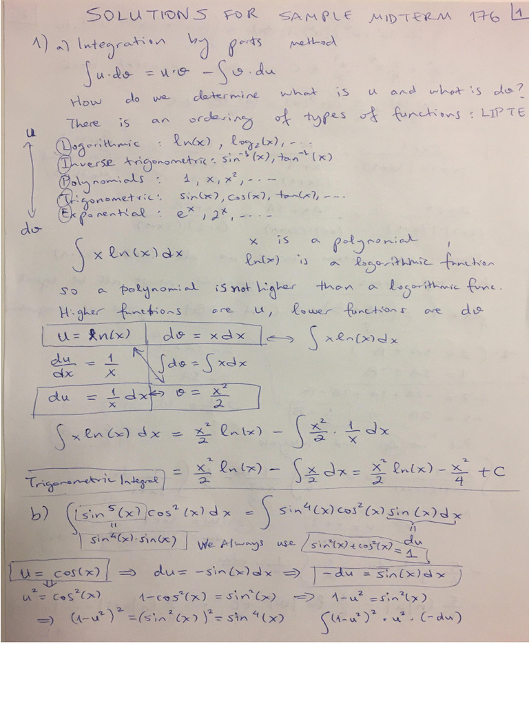 Sample Midterm Solution | PDF