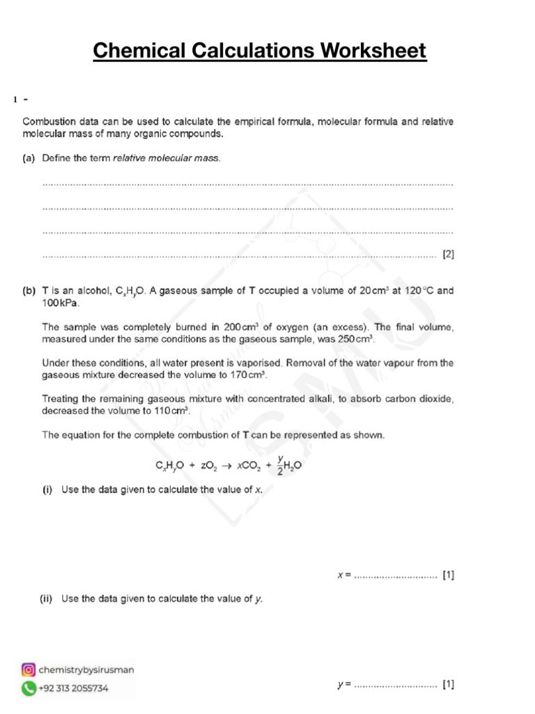 Chemical Calculations and Periodic Table | PDF | Atoms | Metals