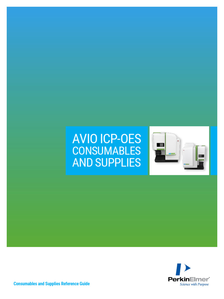 Avio 200-500 ICP-OES Consumables Guide | PDF | Materials | Chemical ...