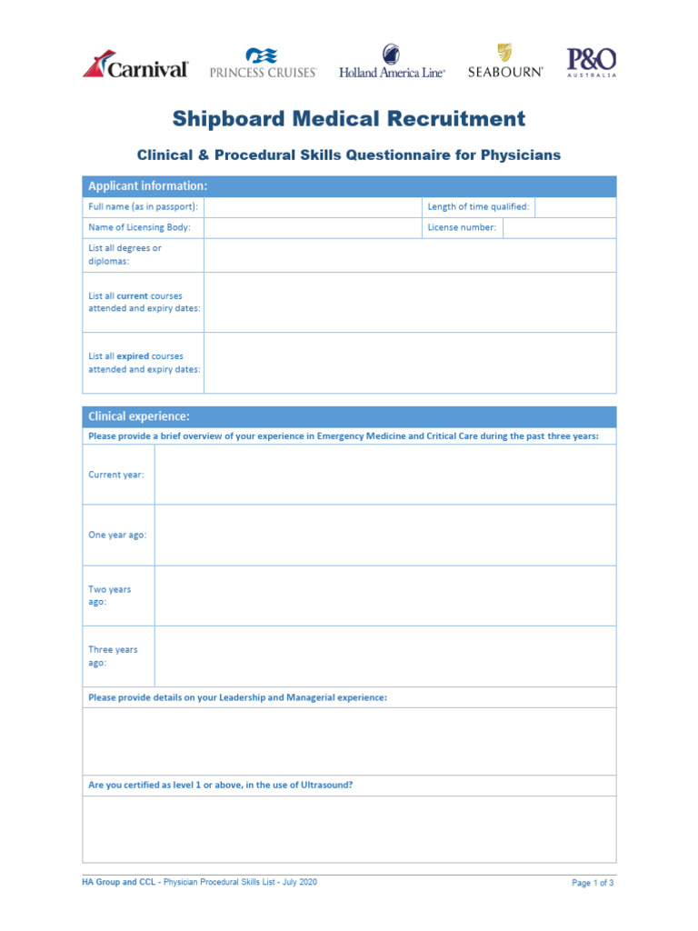 FLast - 8 DOCT Procedural Skills List | PDF | Cardiopulmonary Resuscitation | Medical Procedures