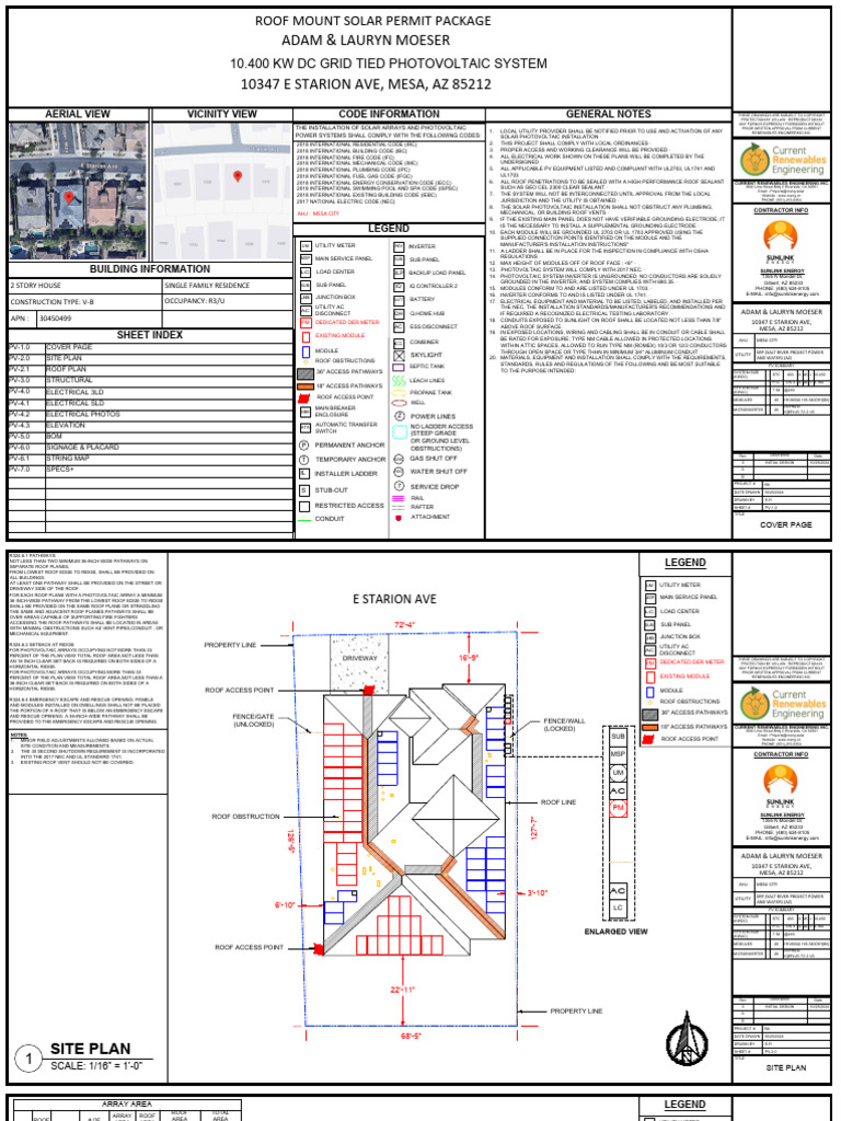 PV PLAN - AZ1615-AM24-Moeser-Addition - Adam & Lauryn Moeser | PDF | Photovoltaic System ...