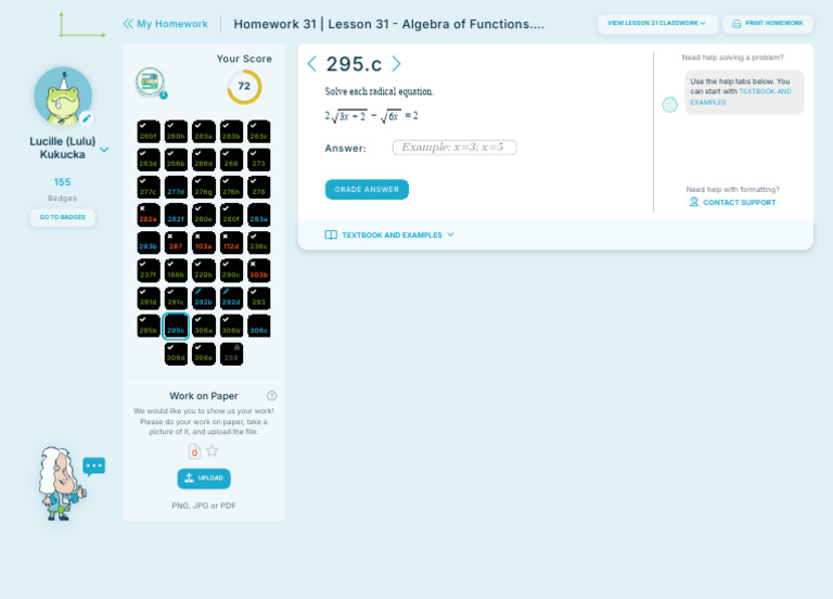 Homework 31 Lesson 31 Algebra Of Functions Composition Of Functions 3 Pdf Mathematics