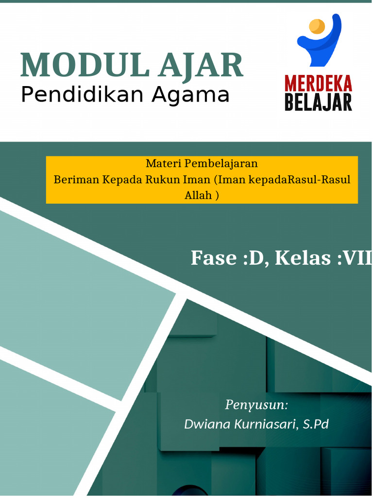 Modul Ajar Fiks Kelas 7 Materi Rukun Iman | PDF