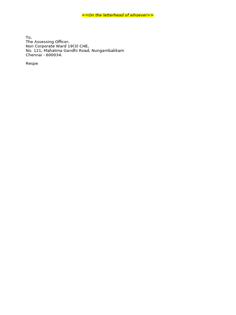 Covering Letter - C | PDF