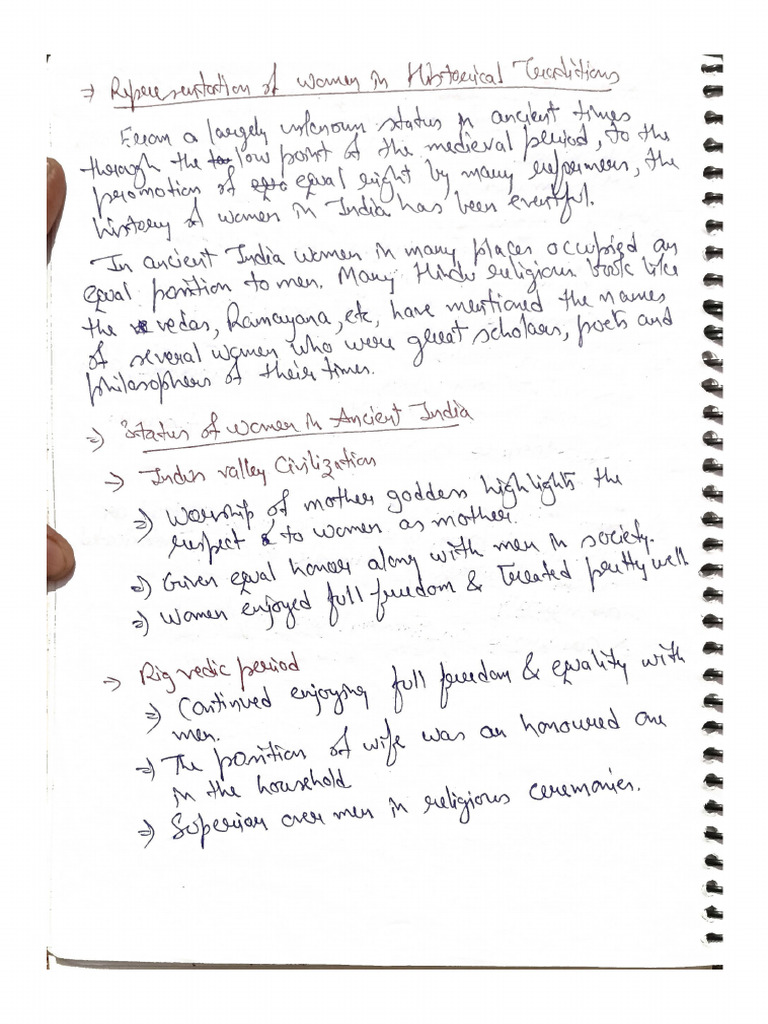 Representation of Women in Historical Traditions | PDF