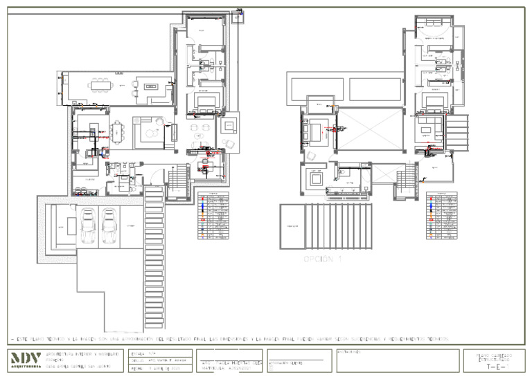 T-E-1 Plano Cableado Estructurado | PDF