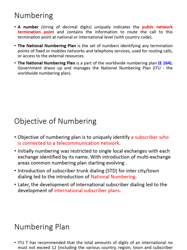 Lecture 15 | PDF | Telephone Numbering Plan | Service Industries