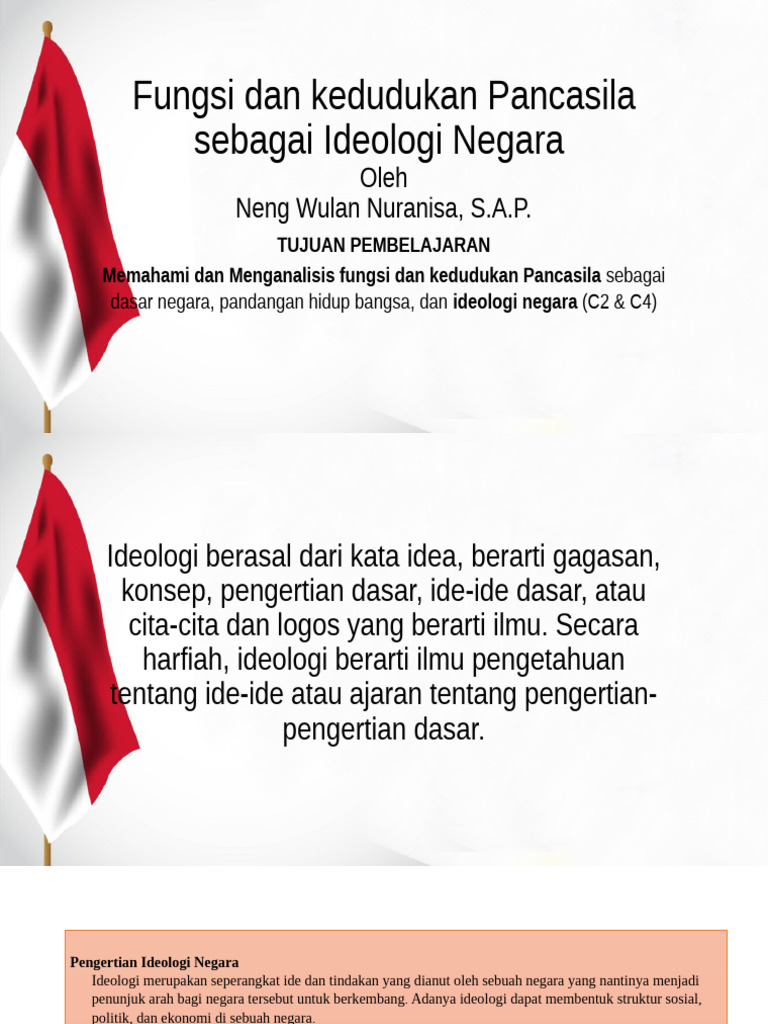Fungsi Dan Kedudukan Pancasila Sebagai Ideologi Negara Oleh Neng Wulan ...