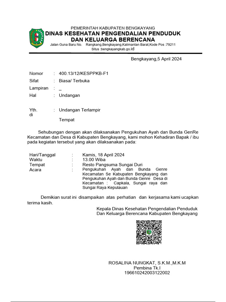 2024040502155320240404072655surat Undangan Pengukuhan Genre TGL 18 April ROIDA | PDF