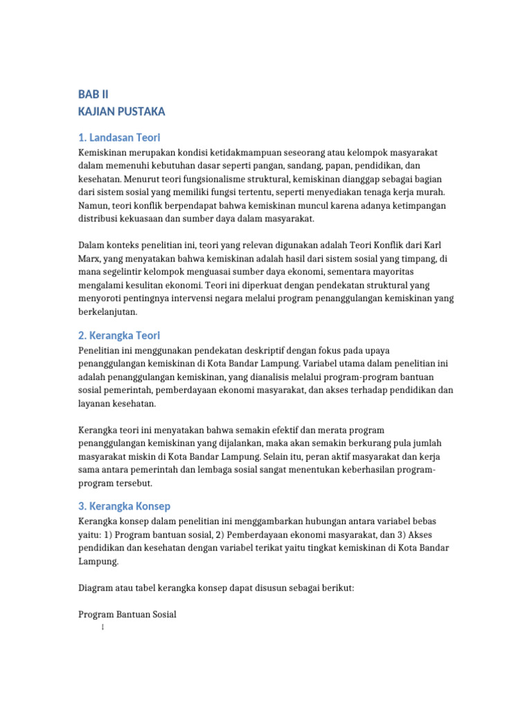 Bab 2 Kajian Pustaka | PDF