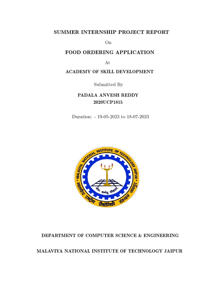 Training Seminar Report | PDF | Html | World Wide Web