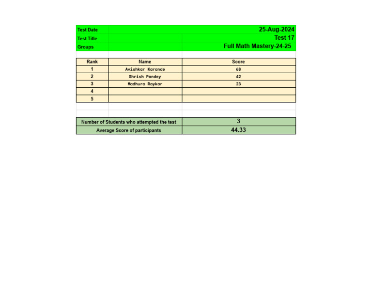 Full Math Mastery-24-25 (25th Aug'24) | PDF