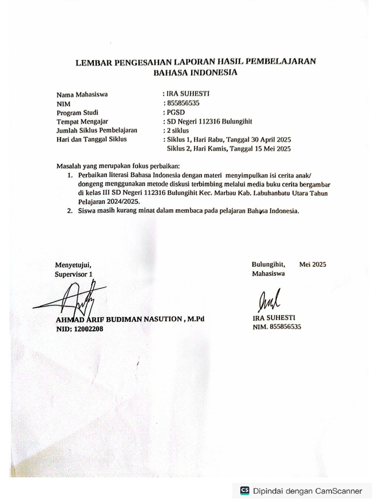 Lembar Pengesahan PKP | PDF