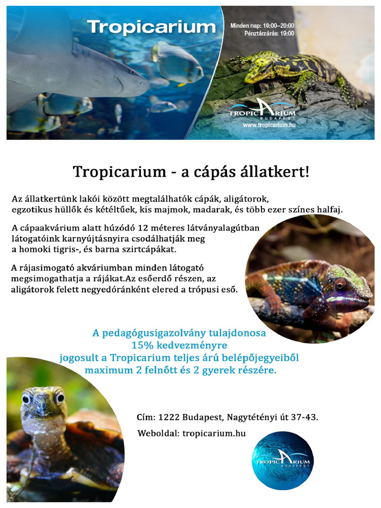 Tropicarium - 15 Százalék | PDF