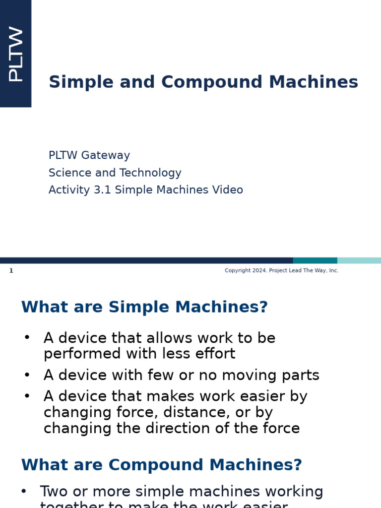 ST 3 1SimpleandCompoundMachines | PDF | Lever | Machines