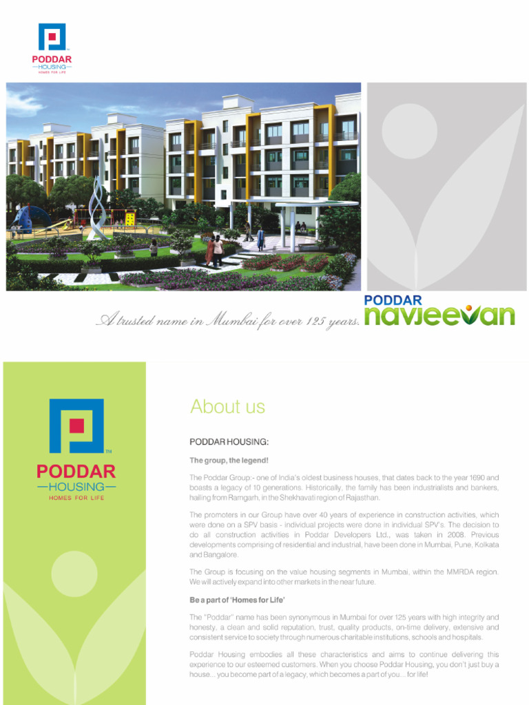 Poddar Brochure | PDF