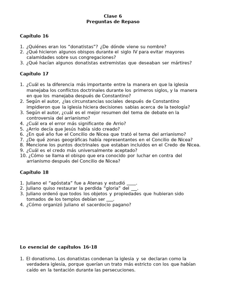 Clase 6 Preguntas de Repaso 16-18 66 | PDF