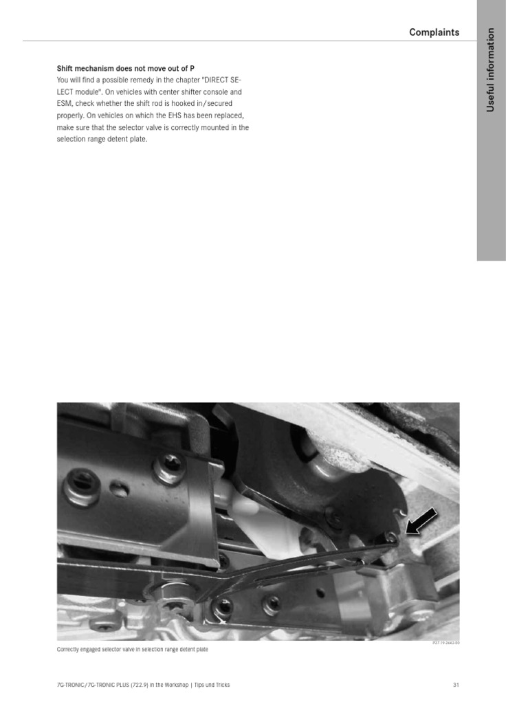 7G-TRONIC Workshop Tips & Fixes | PDF