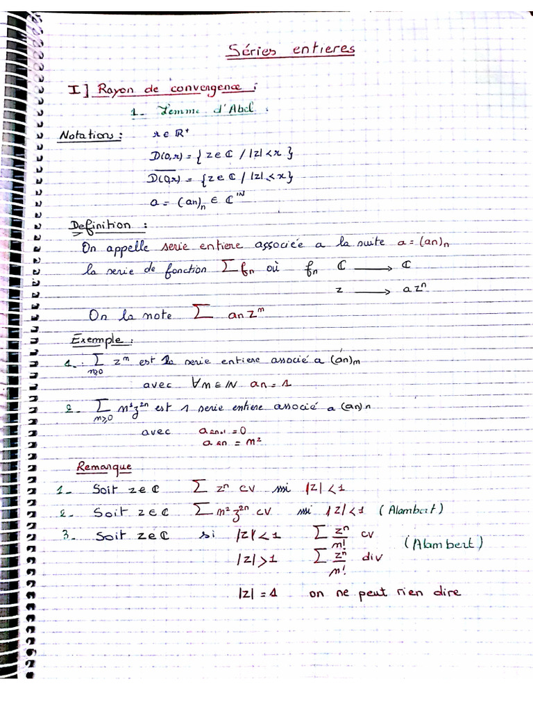 Séries Entieres | PDF