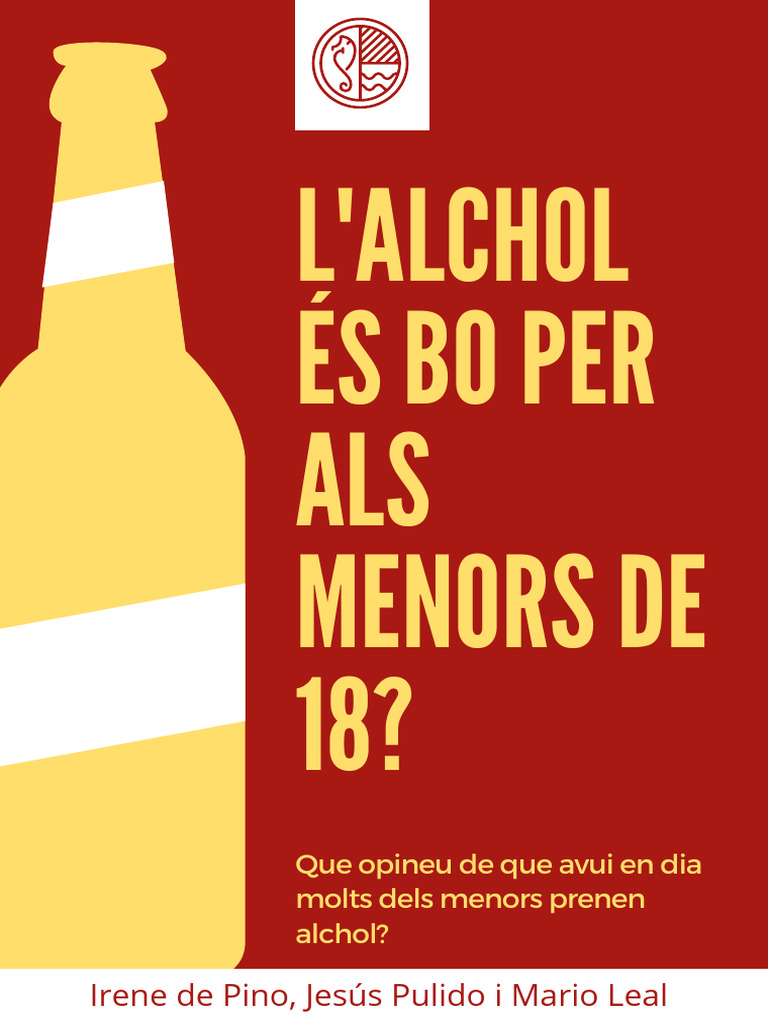 Yellow Illustrated Bottle Alcohol Awareness Poster | PDF