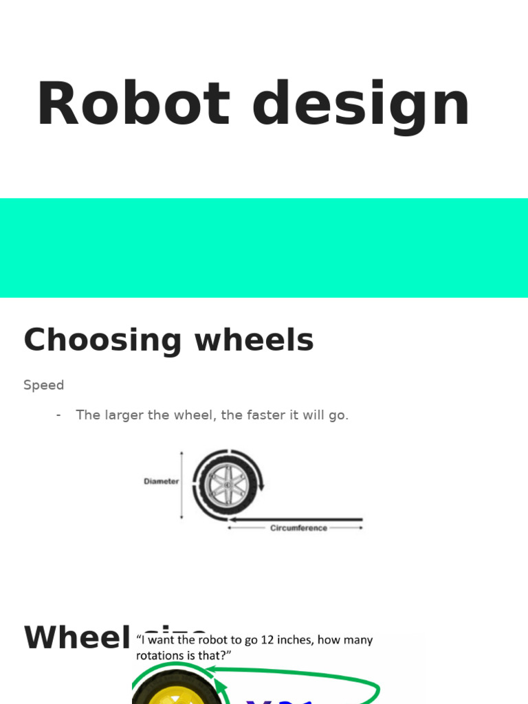 Robot Design Presentation | PDF