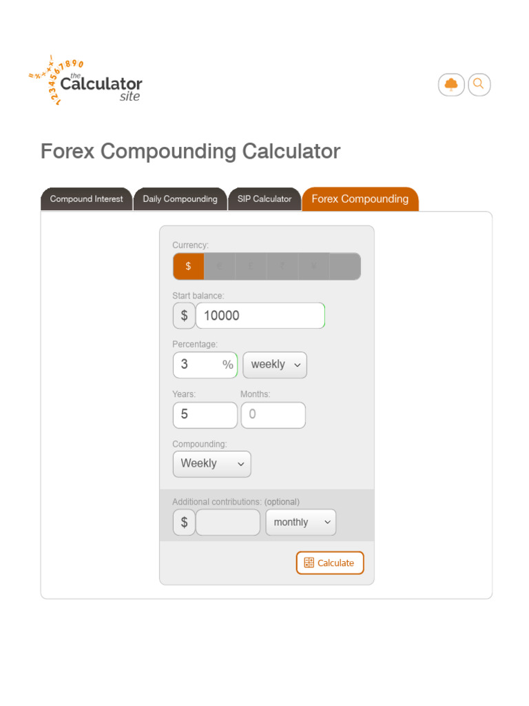 Forex Compounding Calculator ? | PDF