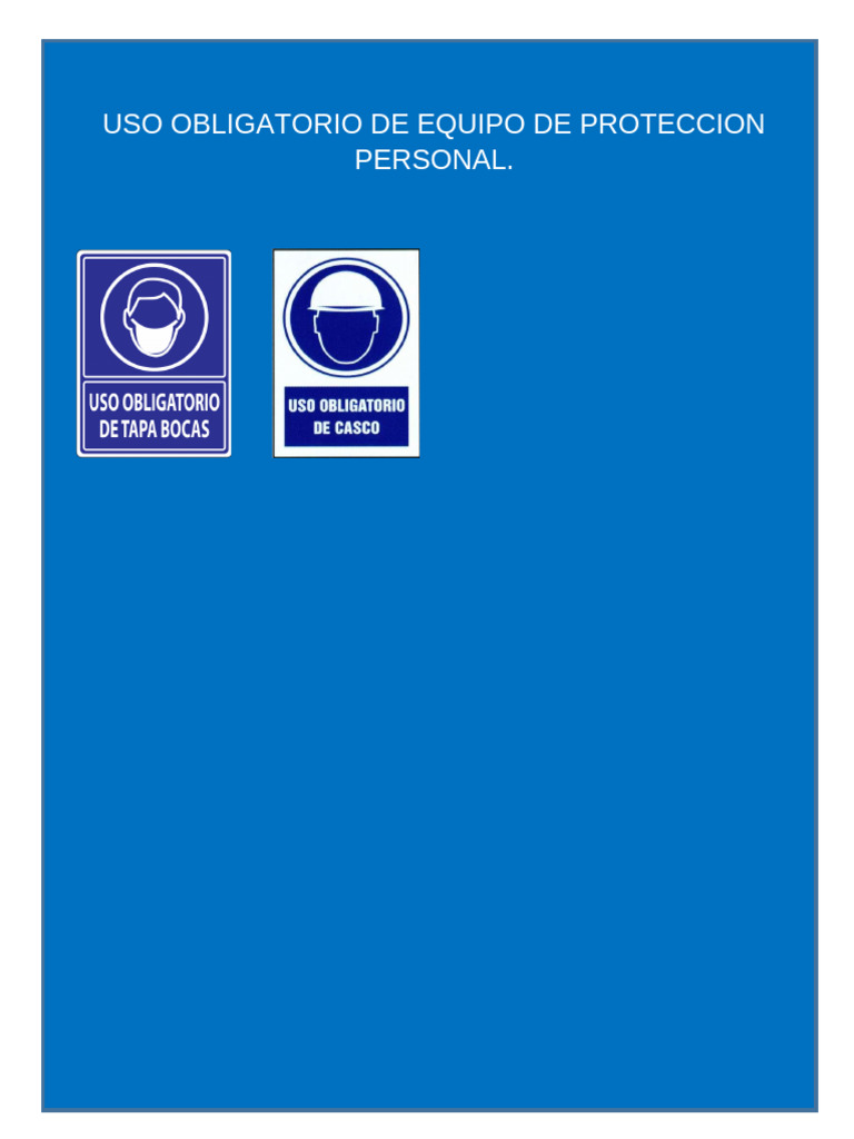 Señales de Obligacion | PDF