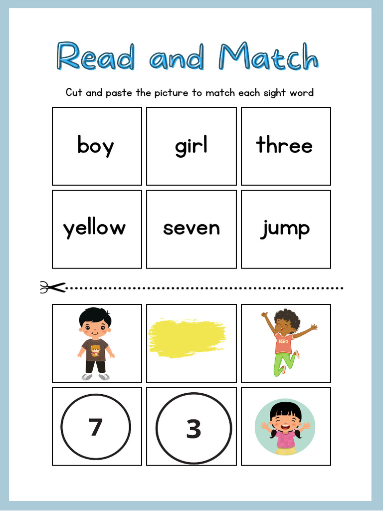 Read and Match Sight Words | PDF