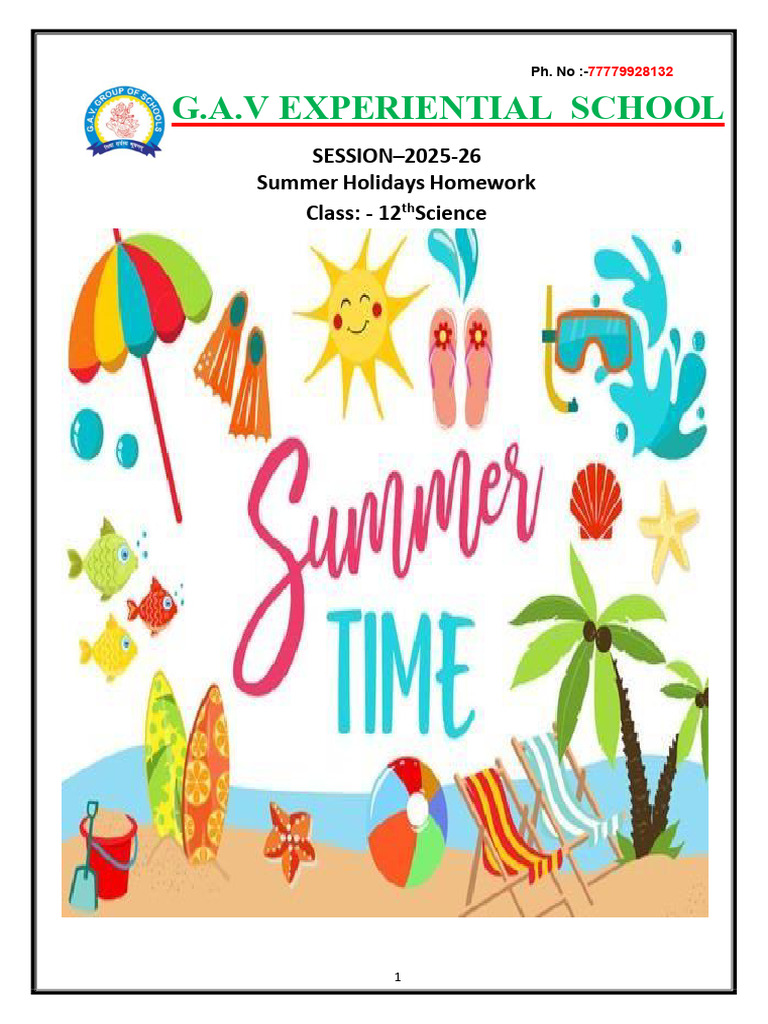 Class 12th Science Holiday Homework | PDF | Computer Network | Router ...