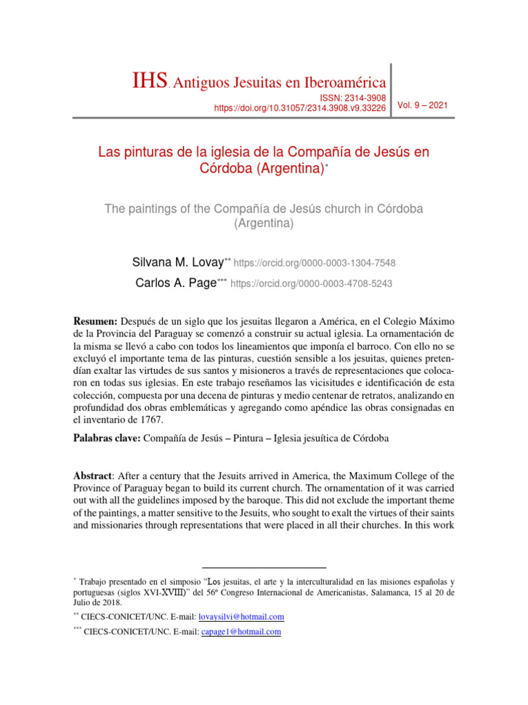 Las Pinturas de La Iglesia de La Compani | PDF | Ignacio de Loyola | María, madre de Jesús