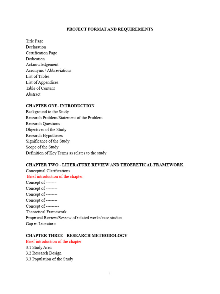 Project Format for Public Administration | PDF | Hypothesis | Methodology