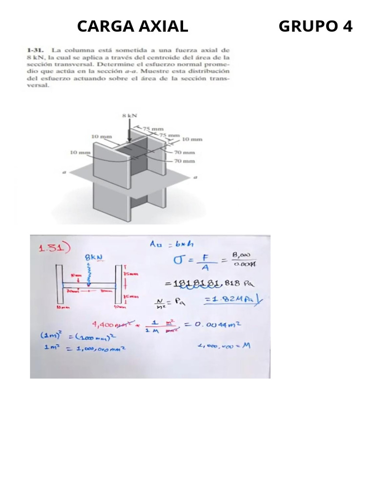 Carga Axial Grupo4 | PDF