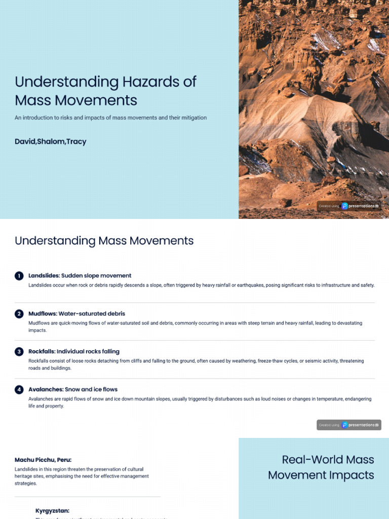 Hazards of Mass Movements | PDF