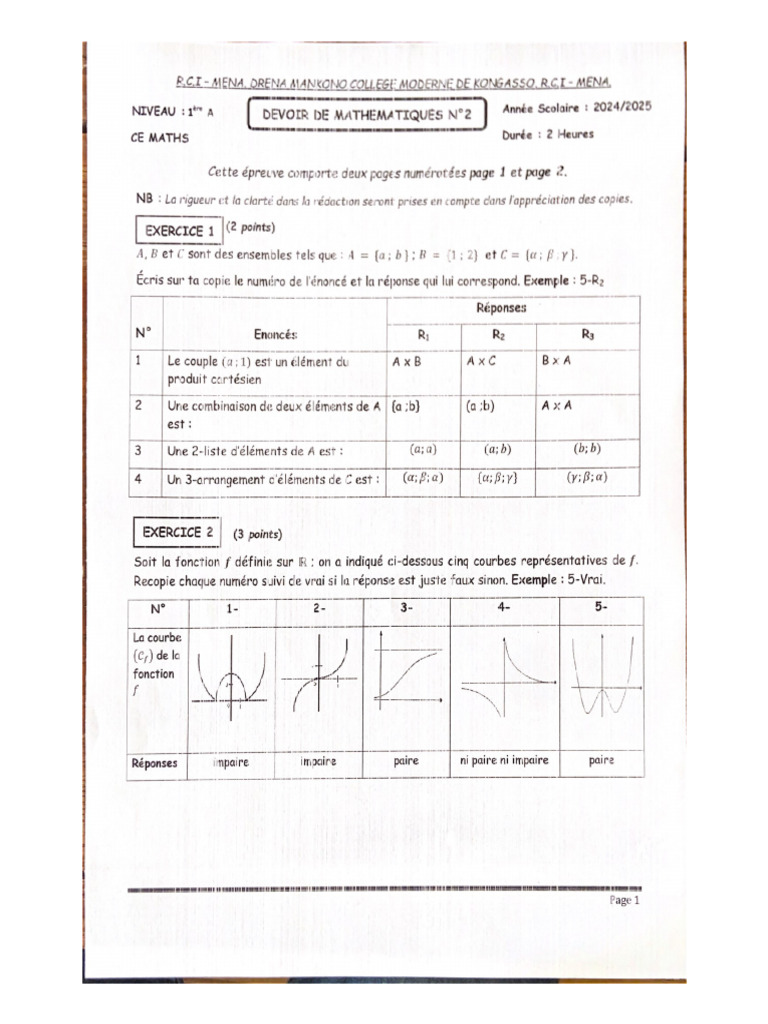 Ce Maths 1 Pdf