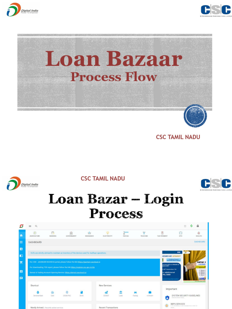 Loan Bazaar Process Flow | PDF