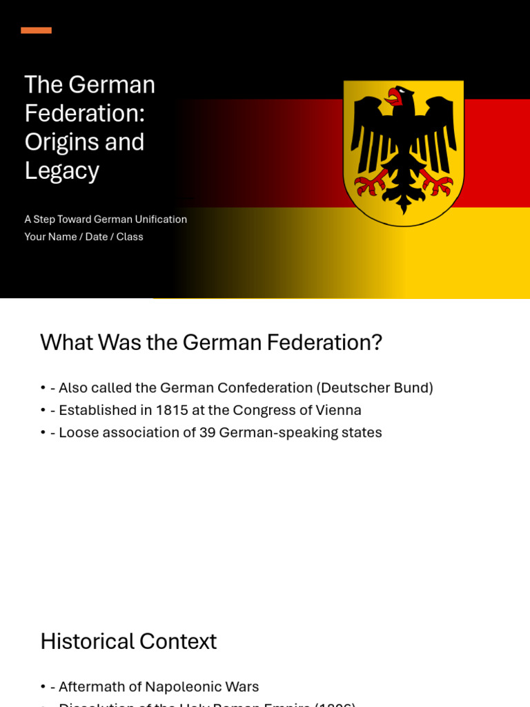 The German Federation | PDF