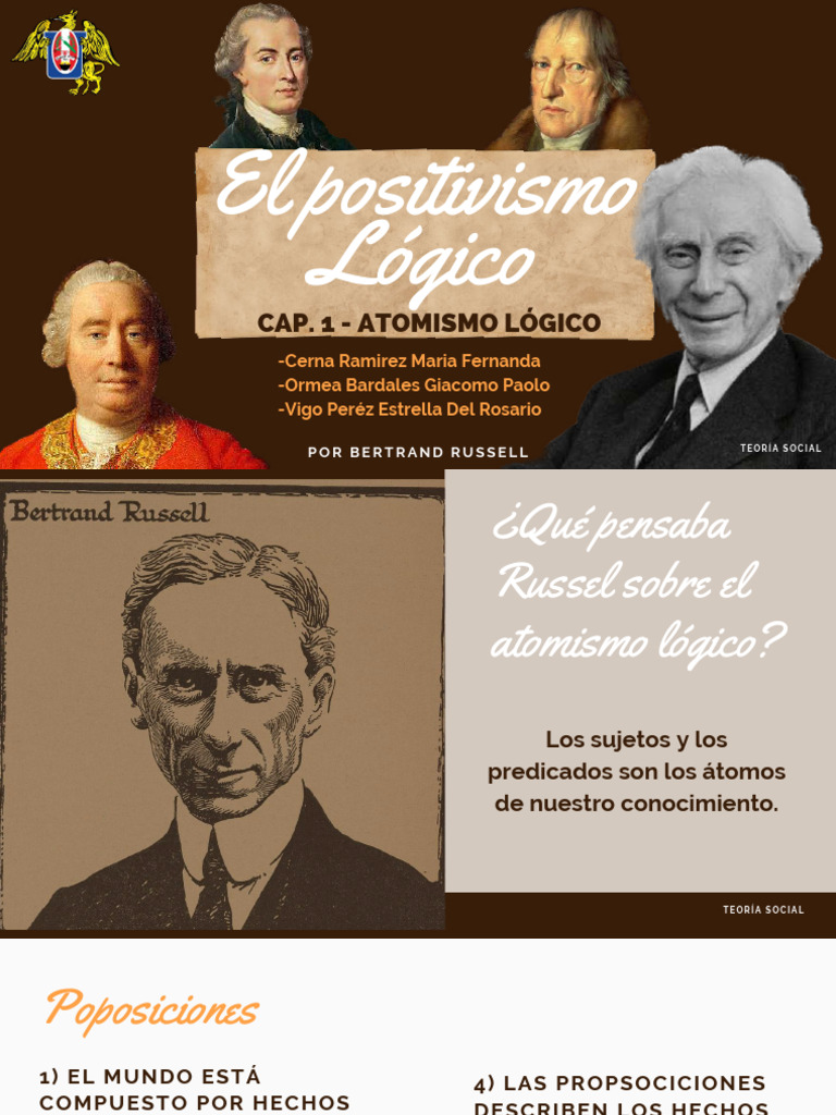 Atomismo Lógico en Bertrand Russell | PDF