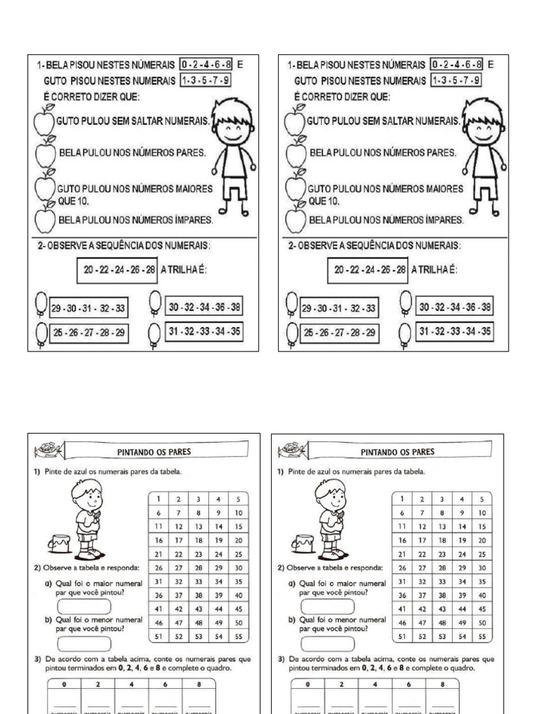 15 Cópias - Ativ Par e Impar | PDF
