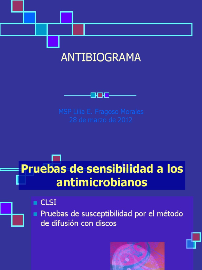 Pruebas de Sensibilidad a Antibióticos | PDF | Resistencia ...