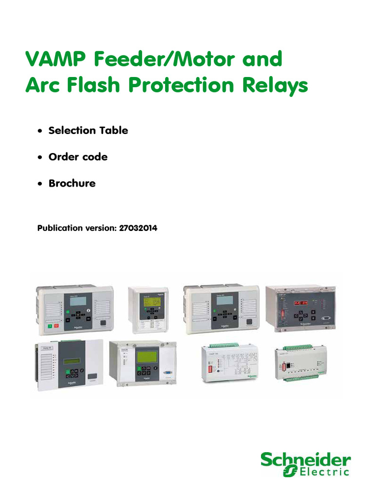 VAMP Products Overview | PDF | Manufactured Goods | Electrical Engineering