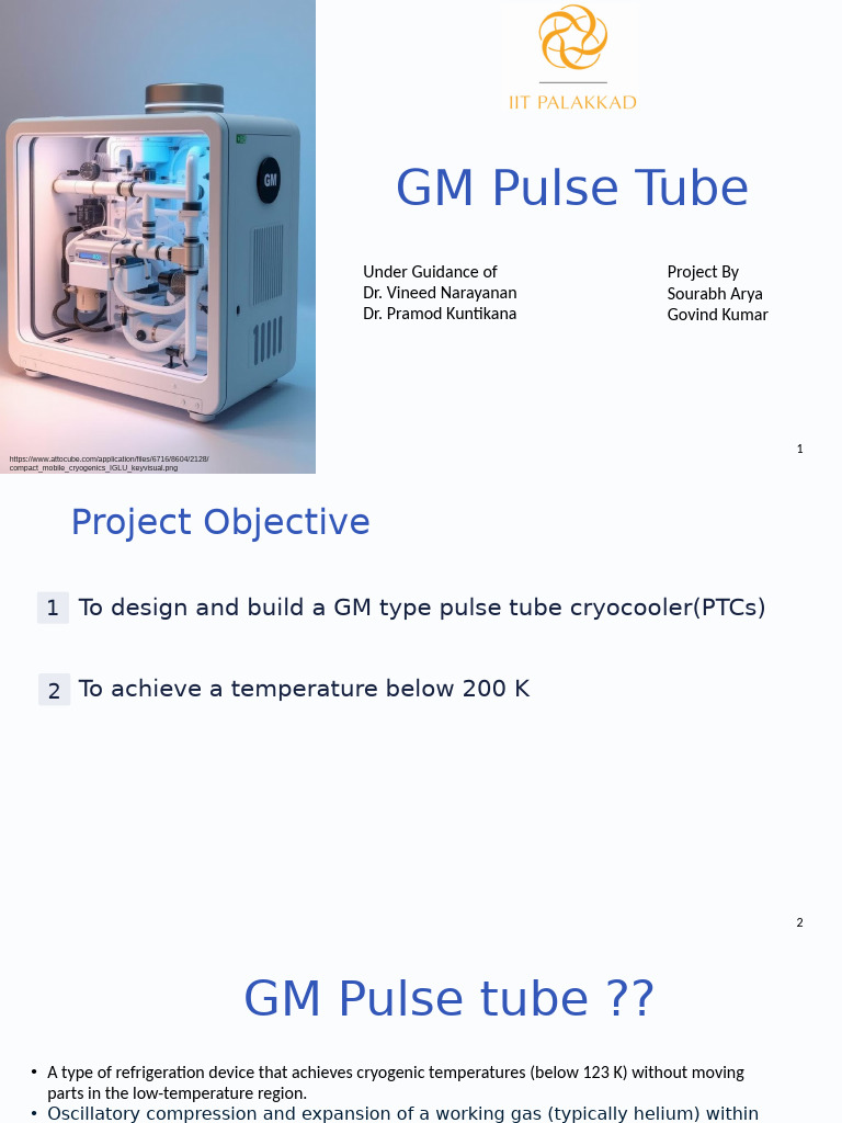 GM Type Cryocooler Project Endsem Final | PDF | Mechanical Engineering ...
